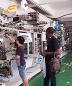 Customer visit our factory|BBG News|baby diaper manufacturer from china BBG